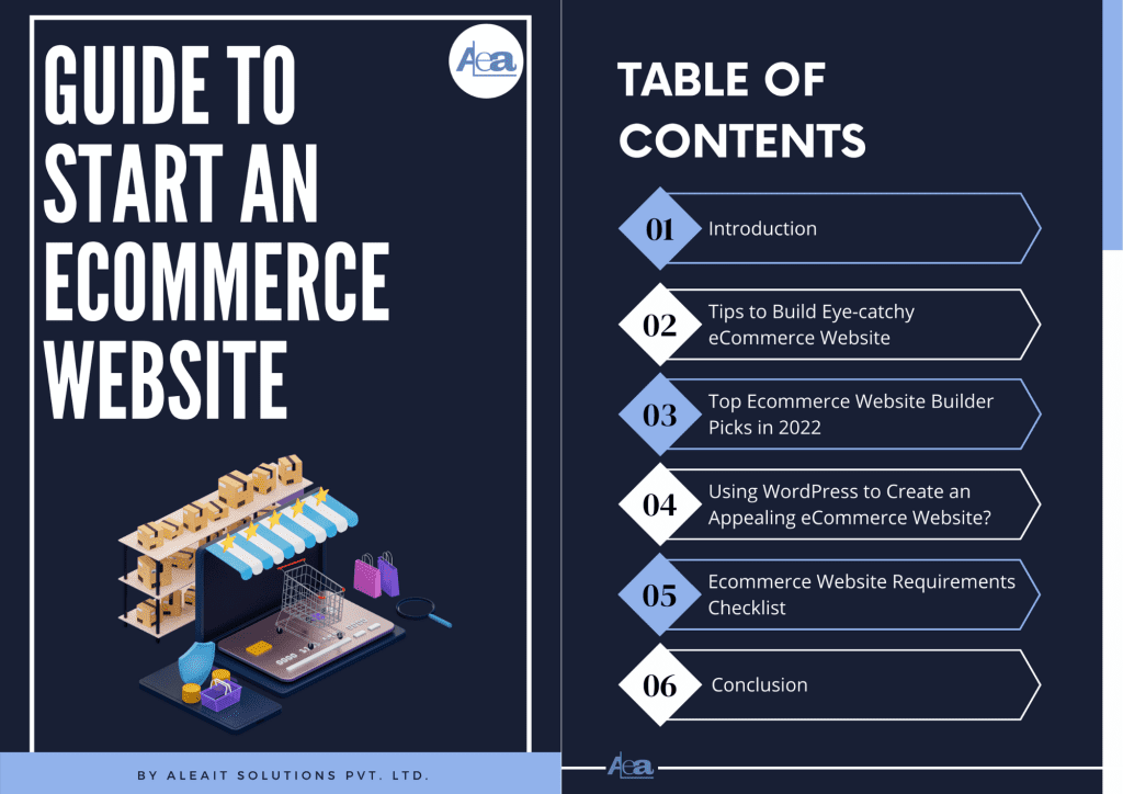 An overview of how to start an e-commerce website with ALEAIT